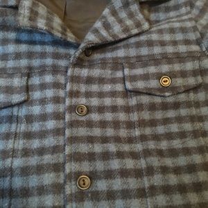 Denim&Co | Tops | Denim Company Periwinkle And Navy Flannel | Poshmark